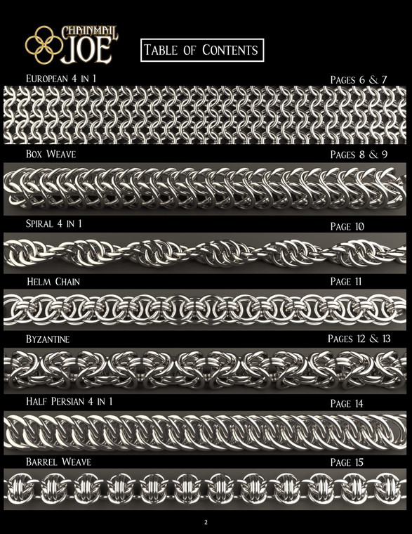 Complete Chainmail Tutorial Collection Book - Chainmail Joe