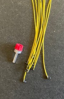 Pre-Wired 1/25 scale Distributor with Red Cap and 90-Degree Black Boots