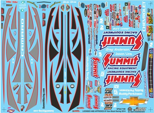 Summit Racing Pro Stock Camaro Decal Sheet #1 1/25 - Ted's Modeling ...