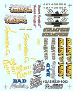 Gasser Miscellaneous Decal Sheet #3, 1/25 - Ted's Modeling Marketplace