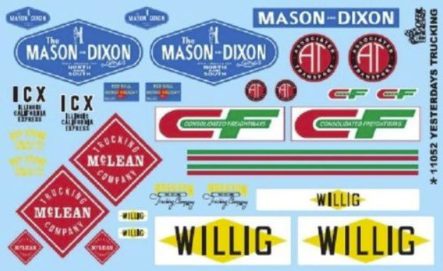 Long Haul Trucking Decals 1/24-1/25 Scale