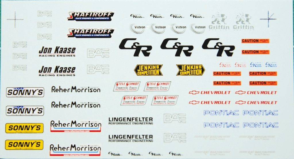 Valve Covers and Radiator Decal Sheet 1/25 - Ted's Modeling Marketplace