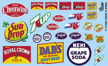 Soda Distributor Decals 1/24-1/25 Scale