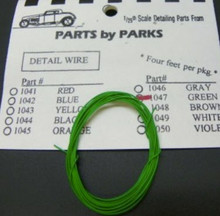 Green .019” detailing wire for multiple scales