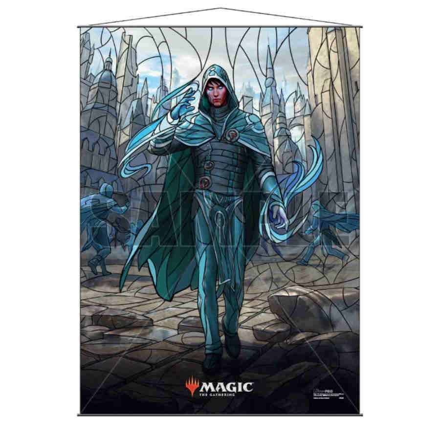 MTG Stained Glass Wall Scroll: Jace - Shuffle and Cut Games