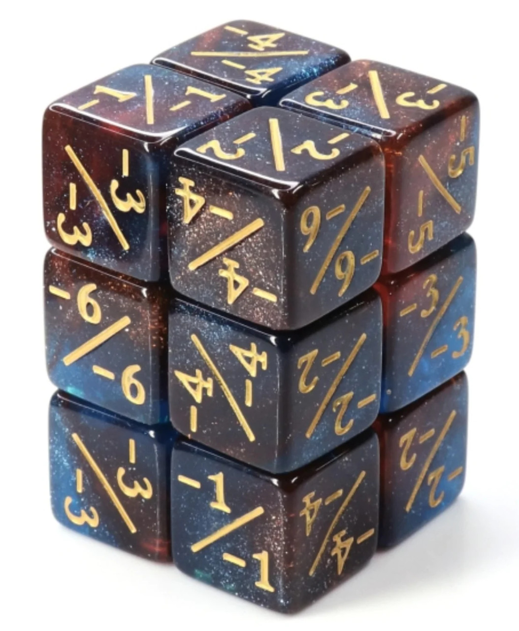 Magic Counters: Red & Blue Glitter - Shuffle and Cut Games