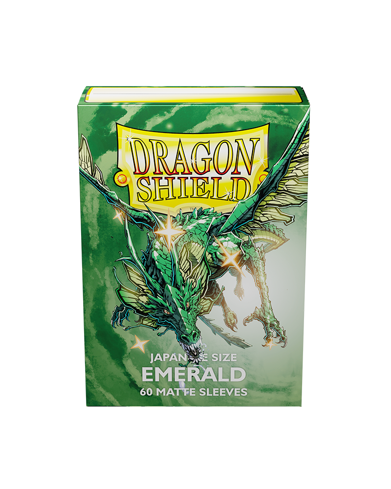 Dragon Shield Japanese Sleeves (60): Matte Emerald - Shuffle and Cut Games