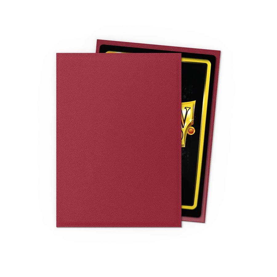 Dragon Shield Non-Glare Matte Sleeves (100ct): Blood Red - Shuffle and ...