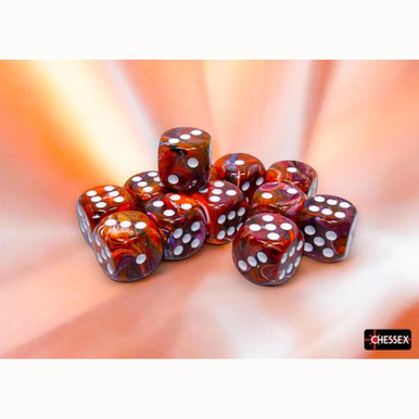 Dice Menagerie 11: Festive 16mm D6 Symphony with White Dice Block(12 ...