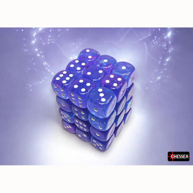 Dice Menagerie 11: Nebula 12mm D6 Aura with White Luminary Dice Block ...