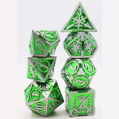 Metal RPG Dice Set: Venom Sword - Shuffle and Cut Games