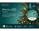 Micro LED Warm White Tree Bunch | 832 Light Set | 7.94 ft. with Green ...
