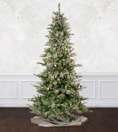Frosted Virginia Pine Artificial Christmas Tree - Classics Collection