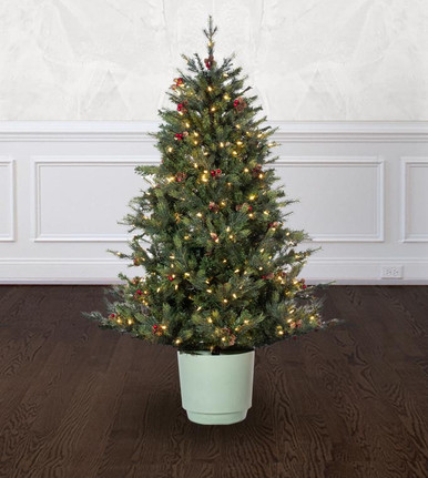 5' Santa Fe Potted Tree | Clear LED | Treetime