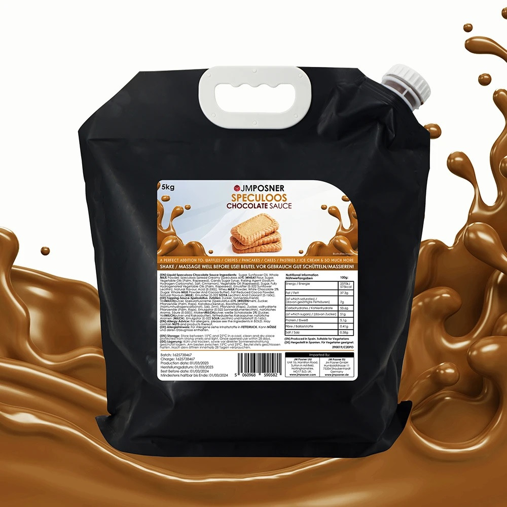 JM Posner Liquid Milk Speculoos Chocolate Sauce