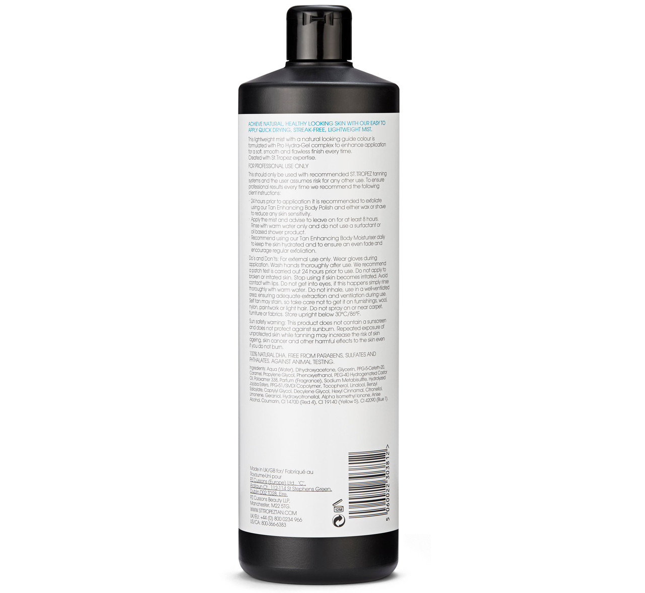 St Tropez Liter Classic Bronzing Mist Spray Tan Solution