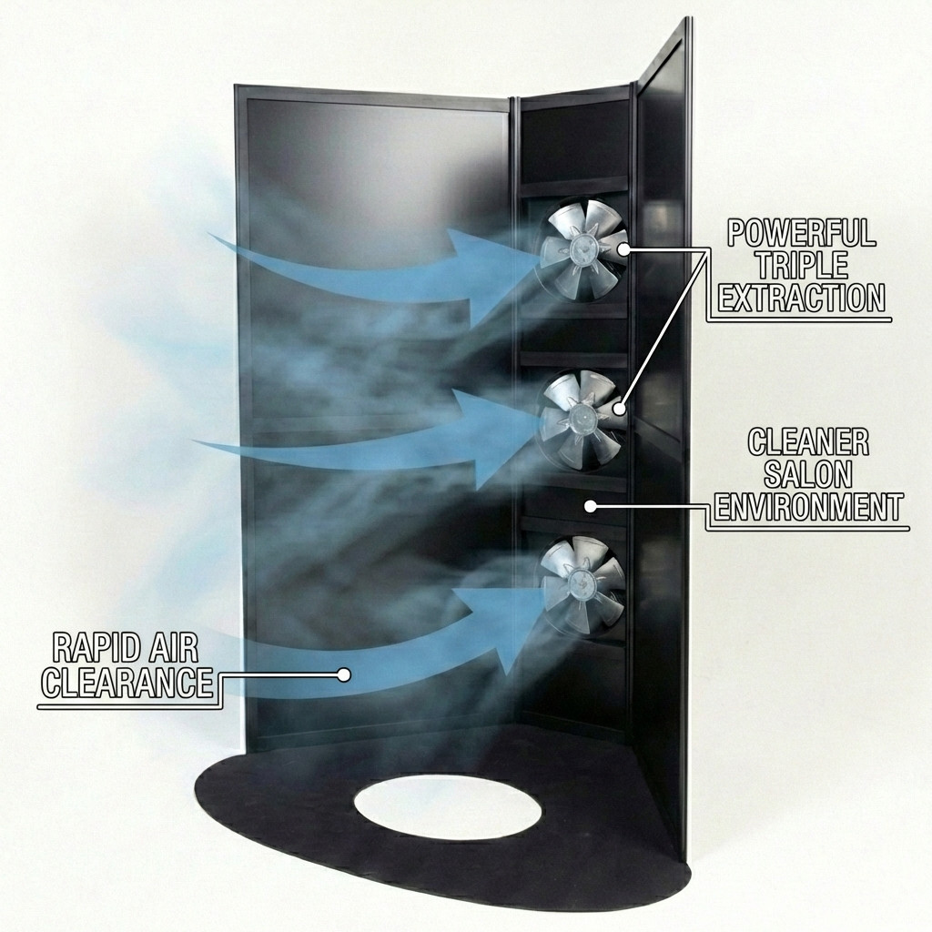 Wave 3.0 Spray Tan Overspray Extraction Booth - The Tanning Store