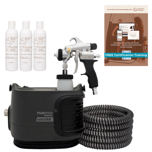 Fuji Spray 2175 SoloTan Spray Tan Machine Kit with NUDA Favorites ...
