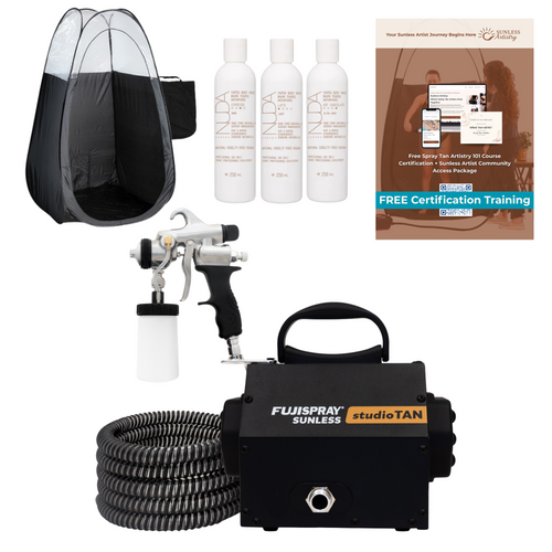 Fuji Spray 2100 studioTAN Machine with NUDA Favorites Sample Pack ...