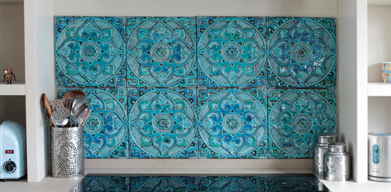 Luxury tiles - Decorative ceramic tiles - Turquoise tiles by GVEGA