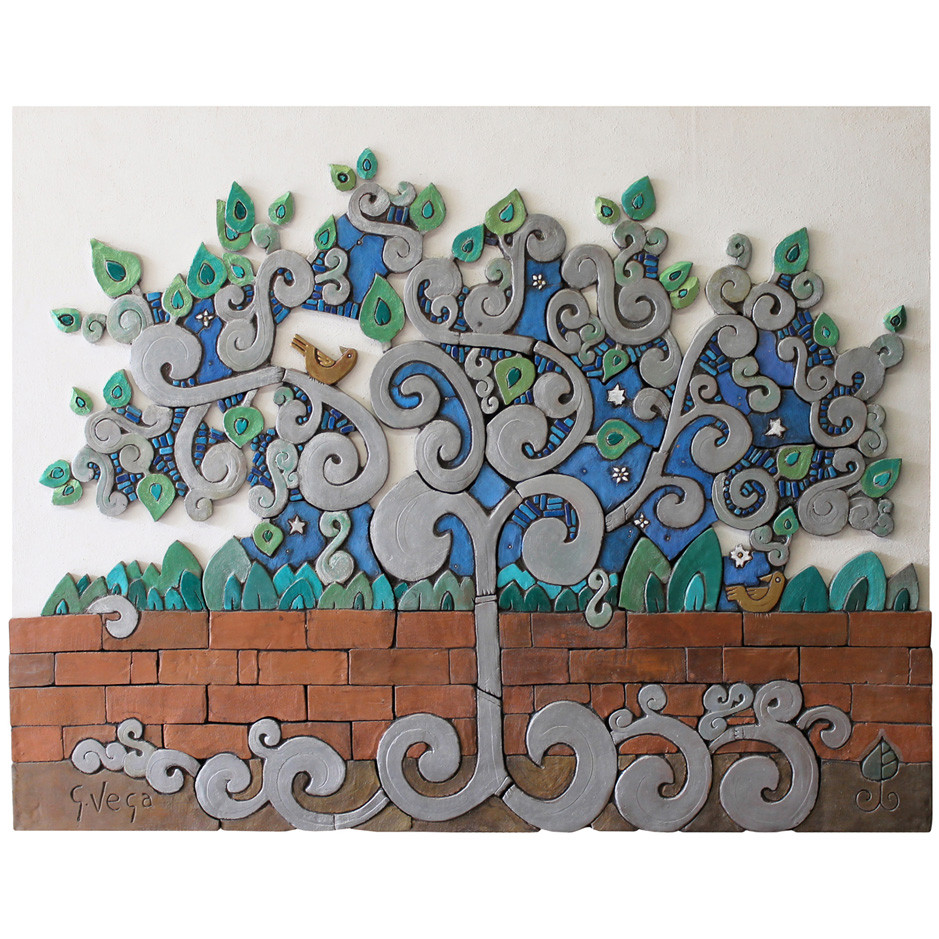 Ceramic wall art - Handmade tiles - Ceramic mosaic tiles by GVEGA