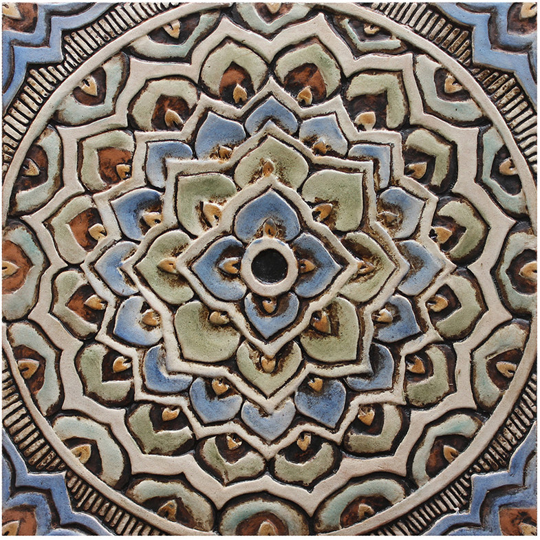 Handmade tiles - Ceramic mosaic tiles - Blue Spanish tiles by GVEGA