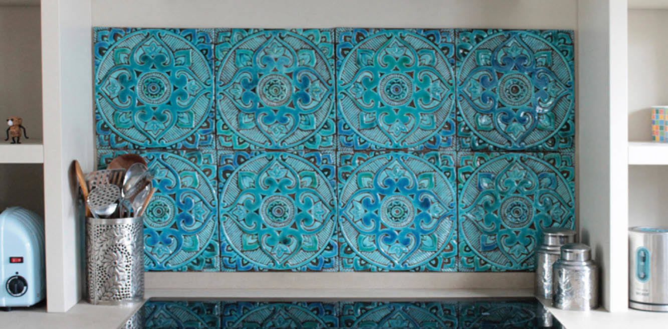 Luxury tiles - Decorative ceramic tiles - Turquoise tiles by GVEGA