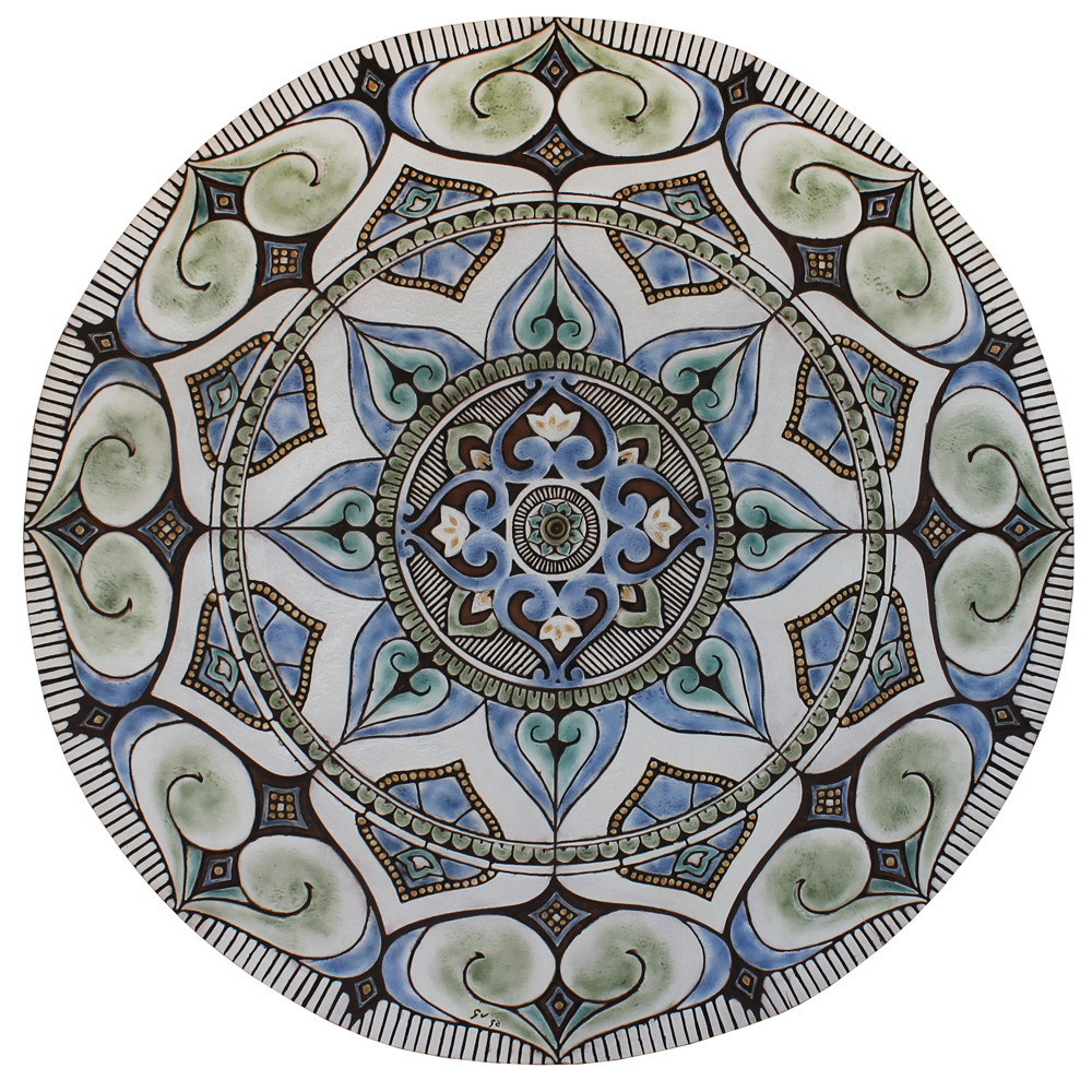 Tile shop - Murals - Circular murals - Matt blue - gvega