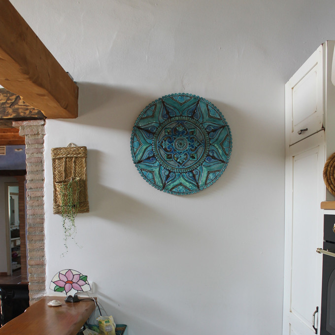 Mural made from ceramic - mosaic art - wall mural - nadezhda