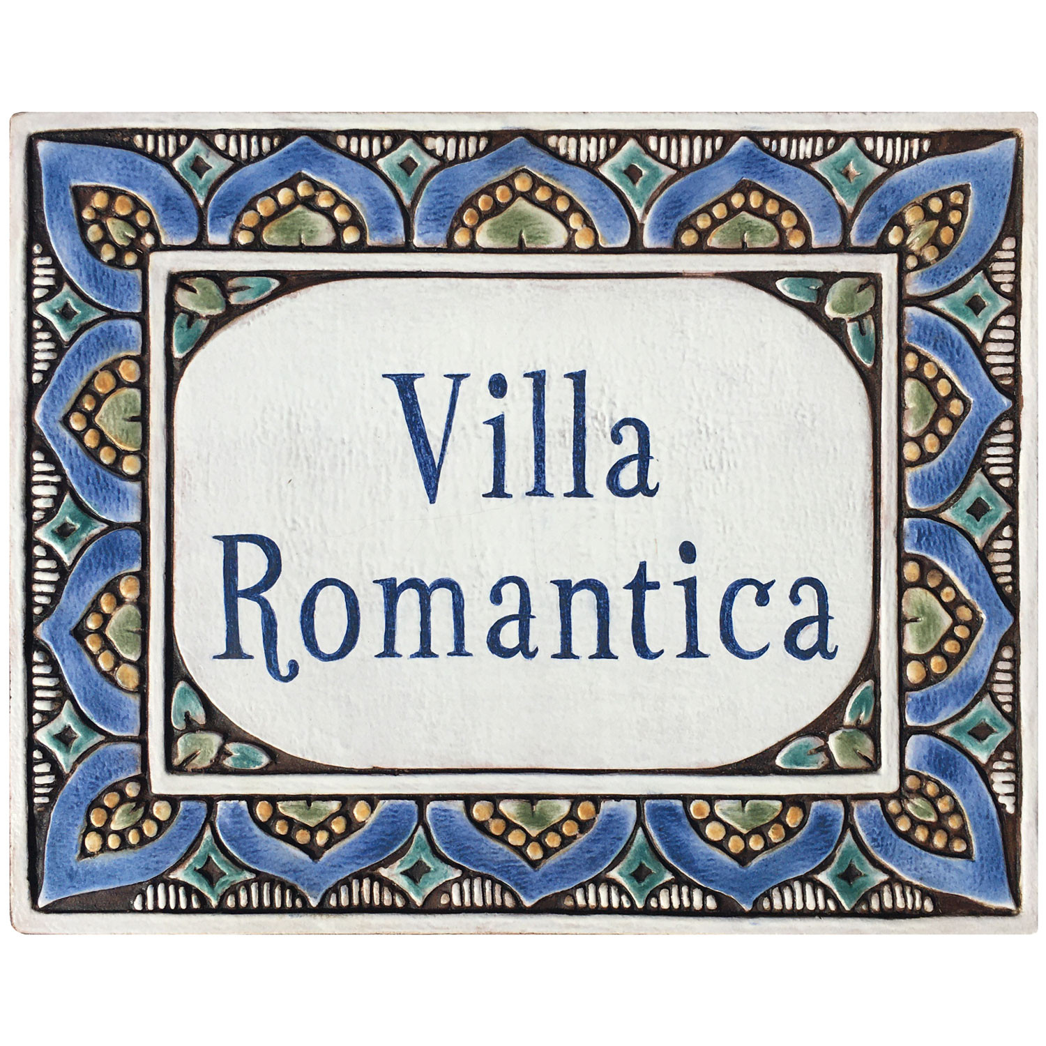 House sign made from ceramic - hand painted sign - house name - custom ...