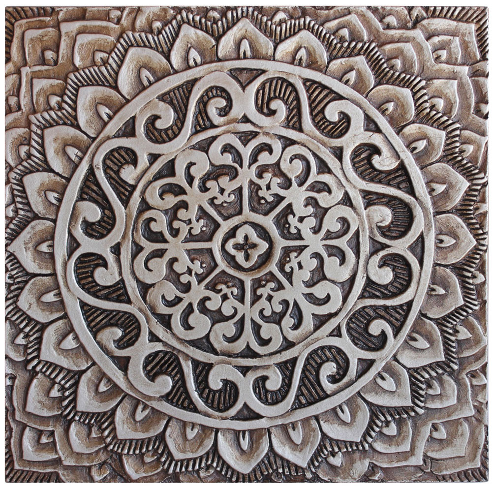 Large handmade tile mandala 1 - Spanish tiles by GVEGA