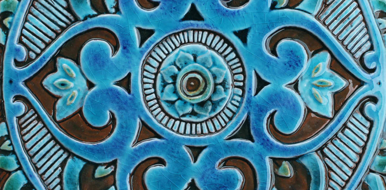 Spanish tiles - Handmade tiles - Turquoise tiles by GVEGA