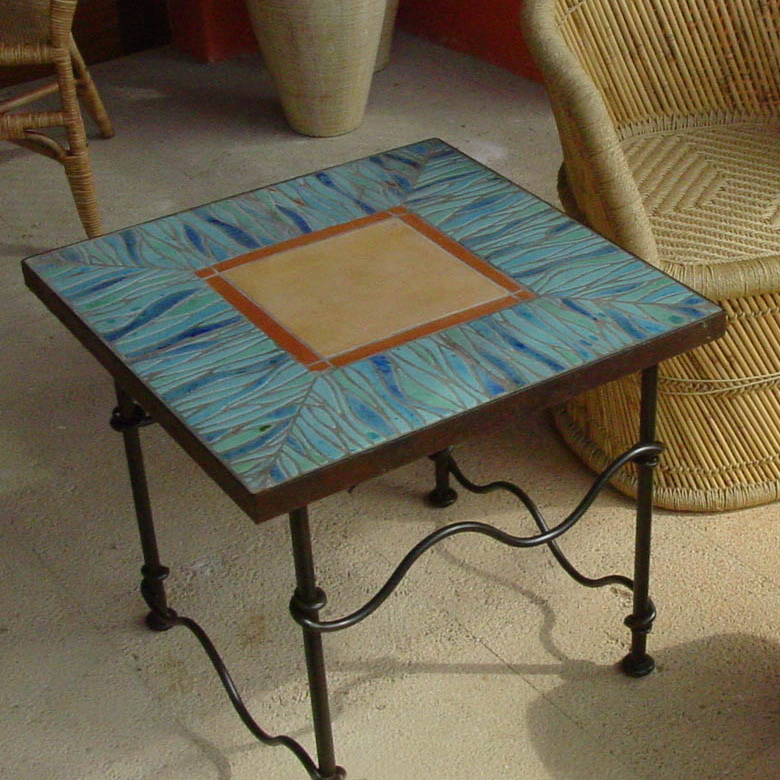 Square Mosaic Table Top Designs