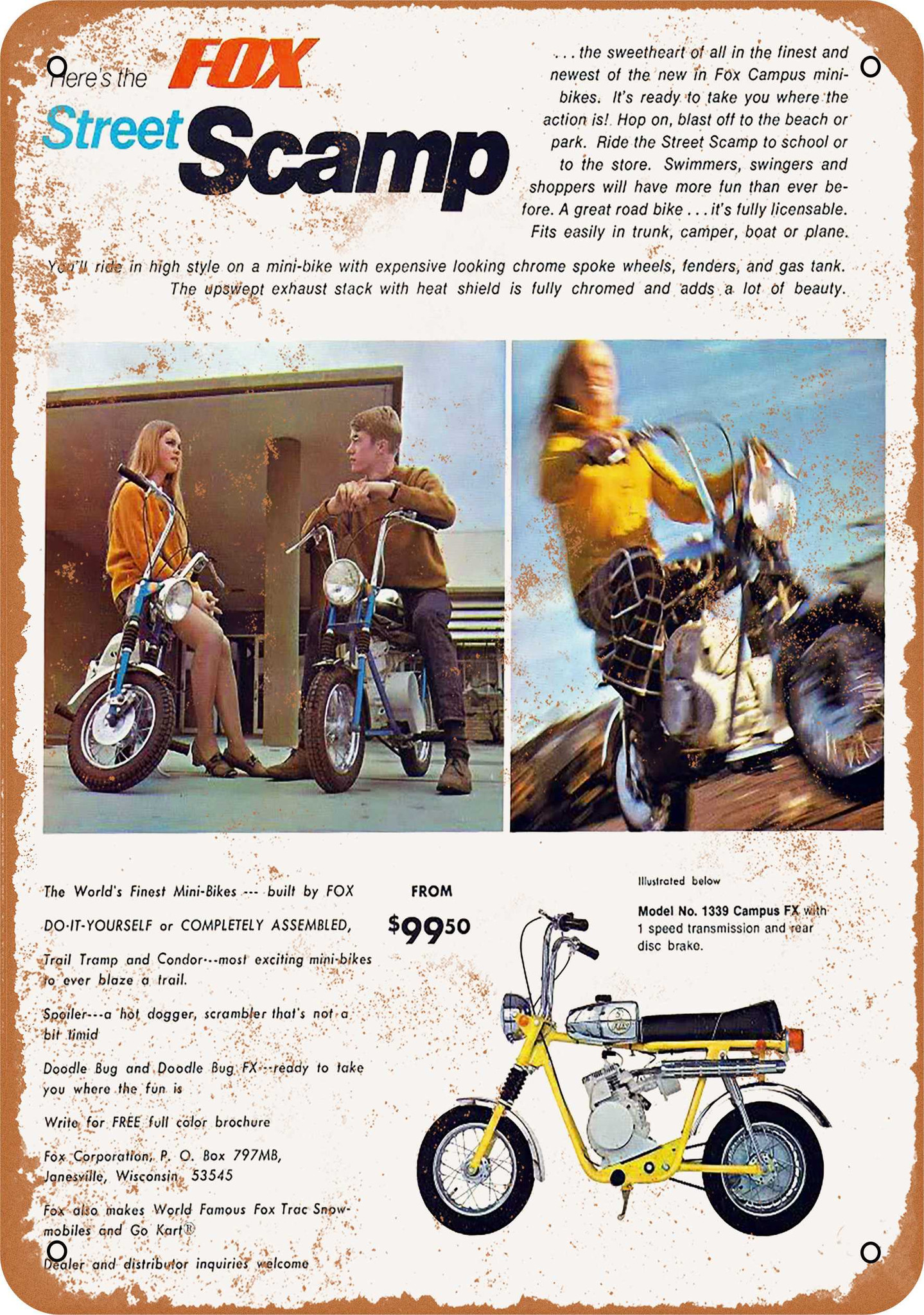 Fox Scrambler Mini Bike | Reviewmotors.co
