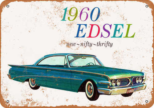 1960 Edsel Metal Sign