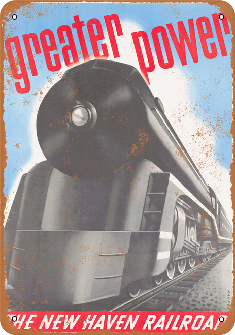 New Haven Railroad Metal Sign 2