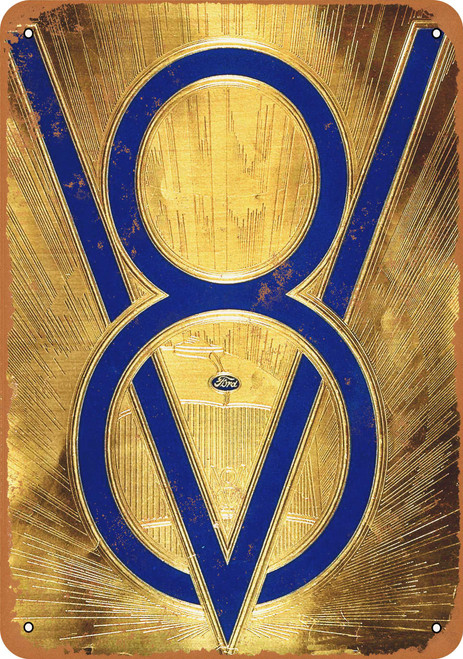 Ford V8 Metal Sign
