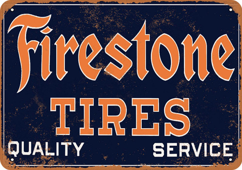 Firestone Tires Metal Sign