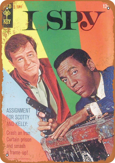 1968 I Spy Comic Metal Sign