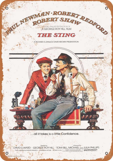 1973 The Sting Movie Metal Sign