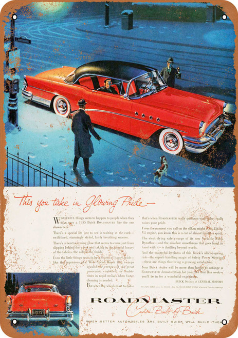 1955 Buick Roadmaster Metal Sign