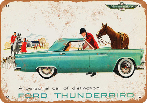 1955 Ford Thunderbird Metal Sign 4