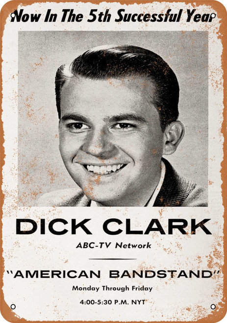 1961 Dick Clark American Bandstand Metal Sign