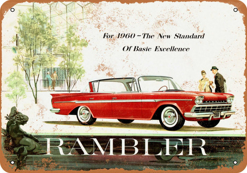 1960 Rambler Metal Sign 2