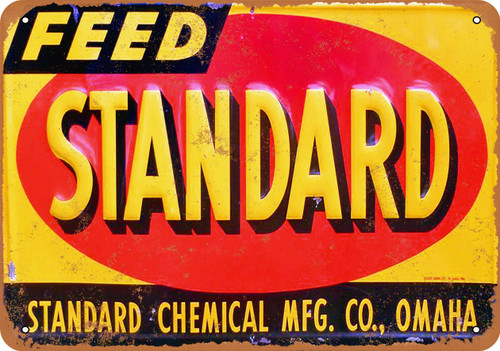 Standard Chemical Feed Metal Sign