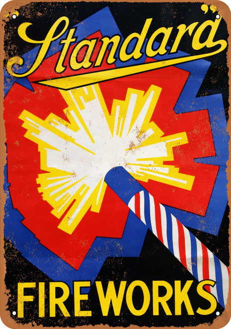Standard Fireworks Metal Sign