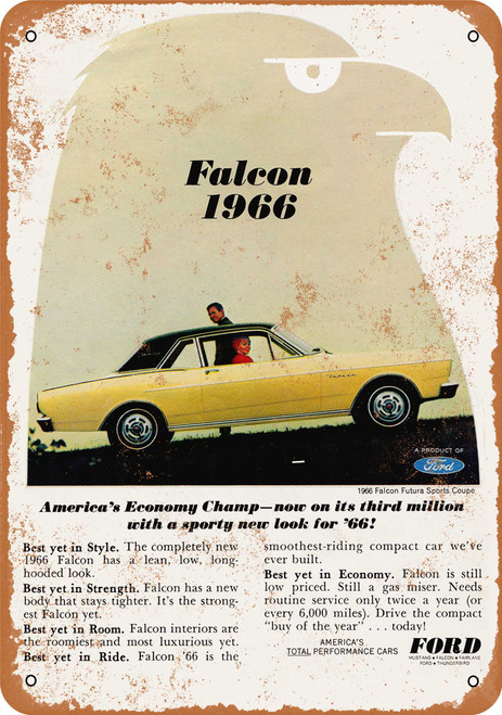 1966 Ford Falcon Metal Sign