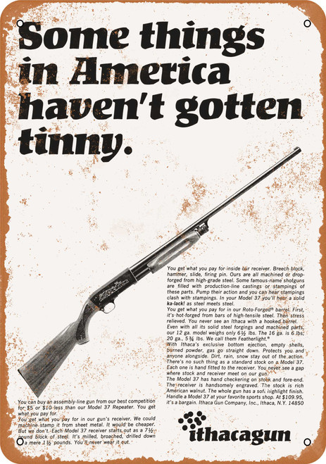 1968 Ithaca Shotguns Metal Sign