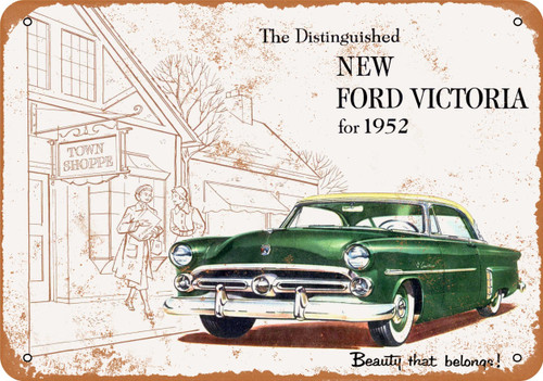 1952 Ford Victoria Metal Sign
