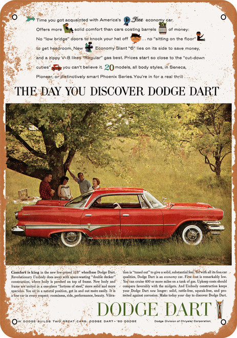 1959 Dodge Dart Metal Sign